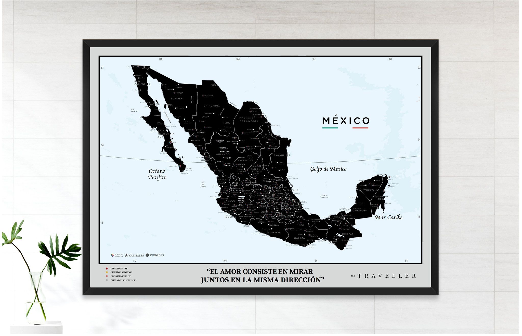 Mapas de México (70x49cm) - The Traveller Maps